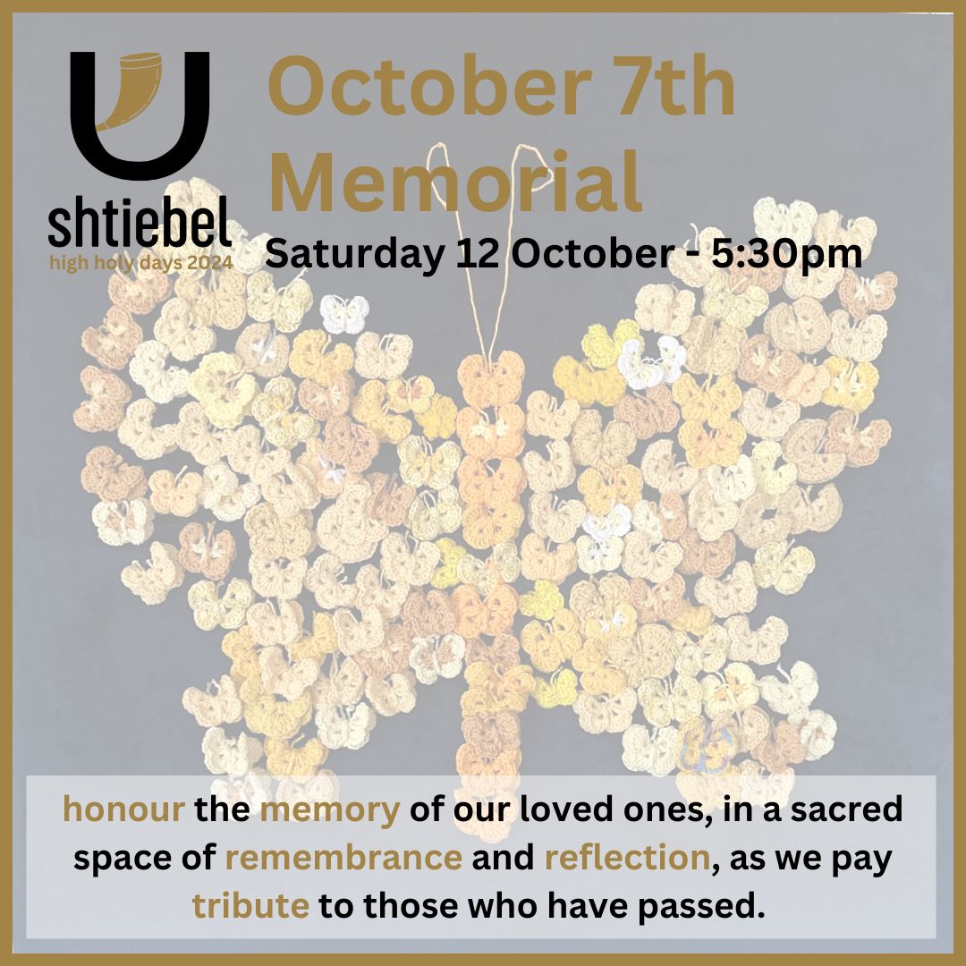 October 7th Memorial - Shtiebel
