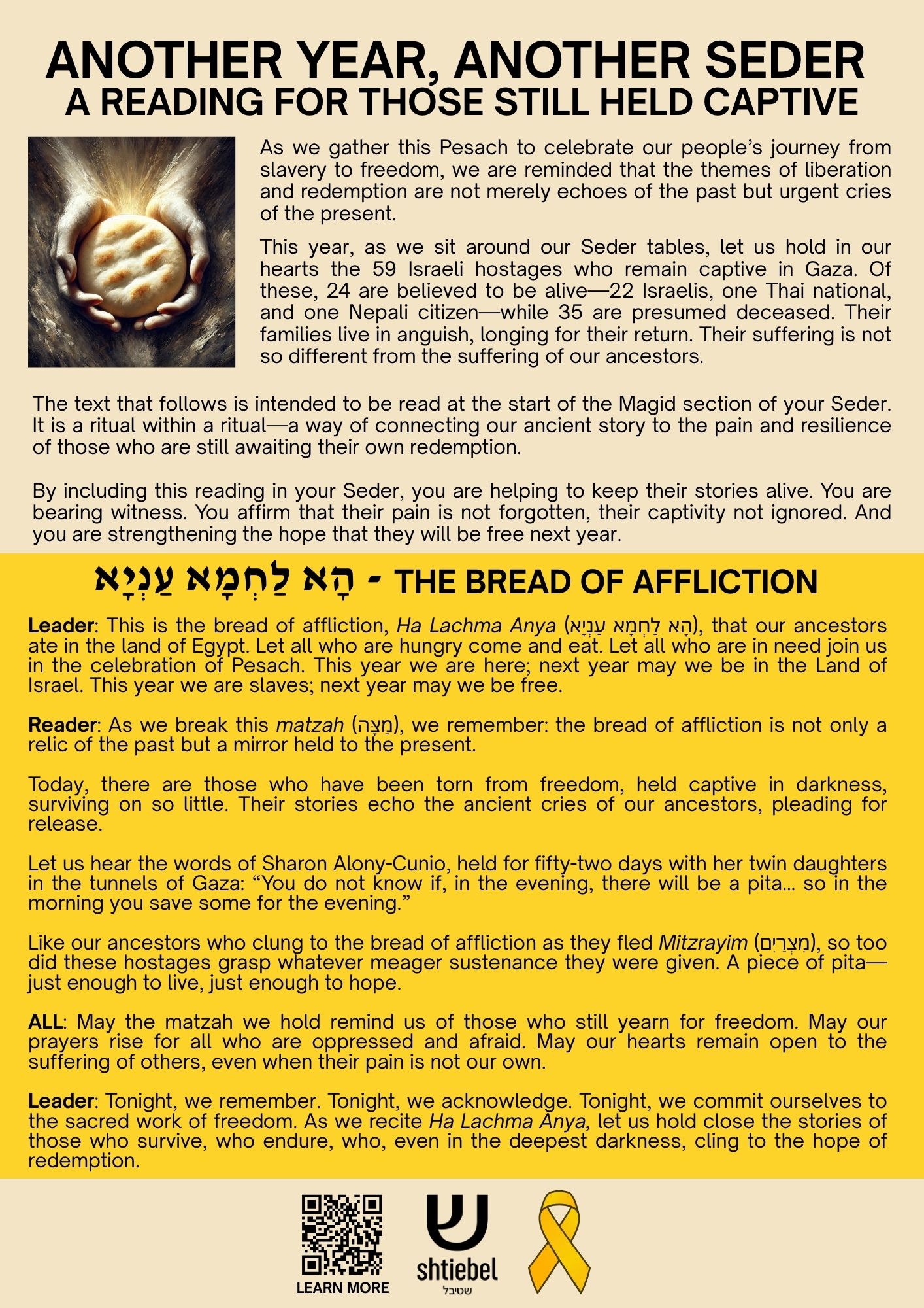 Lemon On The Seder Table - Shtiebel